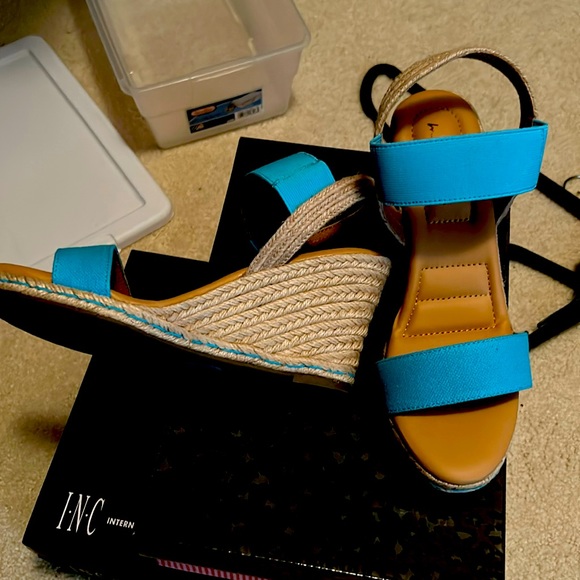 me too | Shoes | Turquoise Wedge Candles | Poshmark